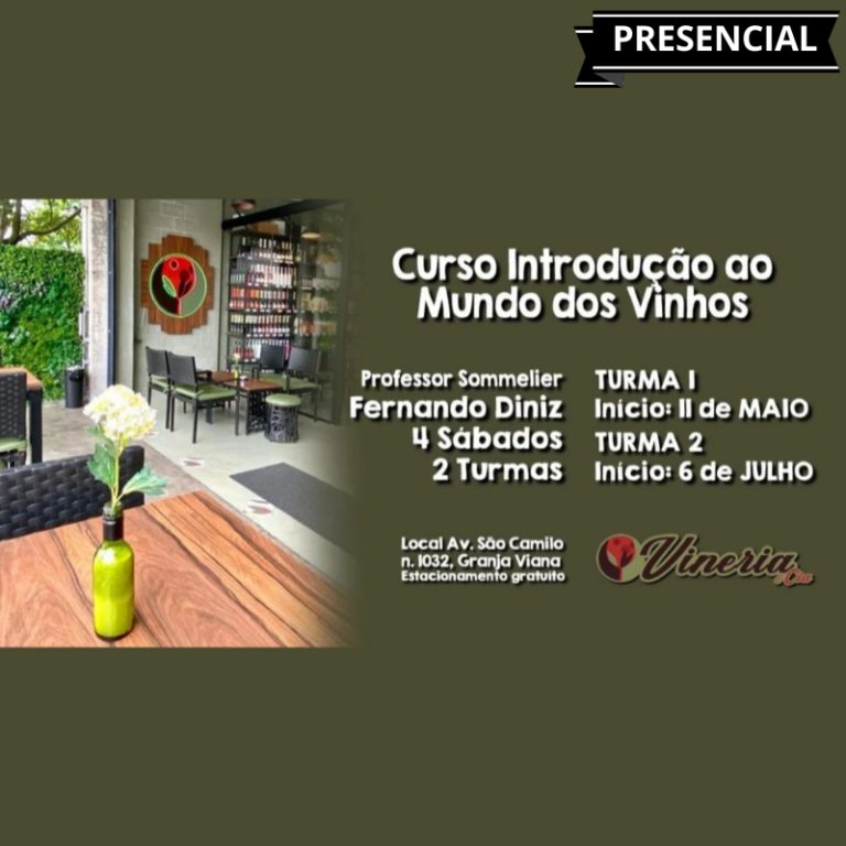 Curso Introdução Ao Mundo Do Vinho T1 Vineria Cia Intelivino